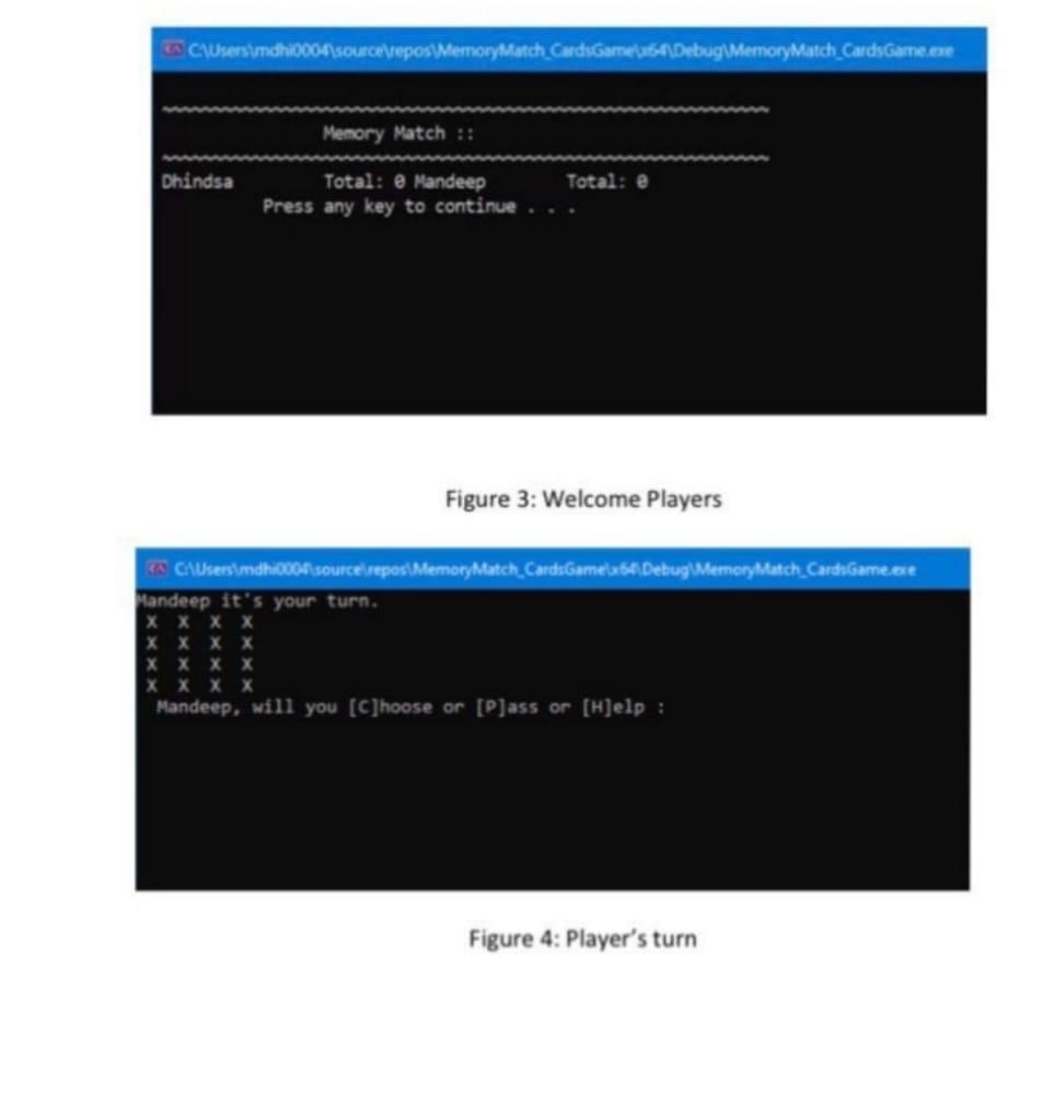 Solved Assignment 3: Memory Match (Part B) You are to | Chegg.com