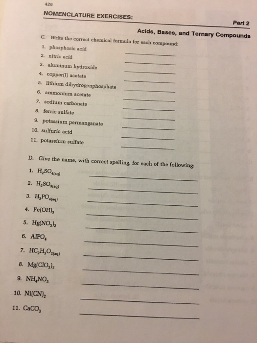 Solved 427 Name Locker Number Date Please print last name | Chegg.com