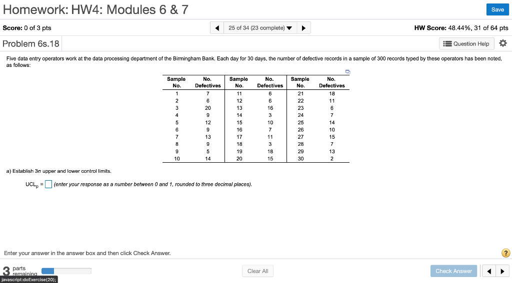 Solved Homework: HW4: Modules 6 & 7 Save Score: 0 of 3 pts | Chegg.com