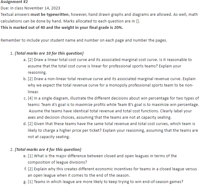 Solved De: in class November 14, 2023 extual answers must be | Chegg.com