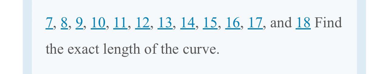 Solved 7,8,9,10,11,12,13,14,15,16,17, and 18 Find the exact | Chegg.com