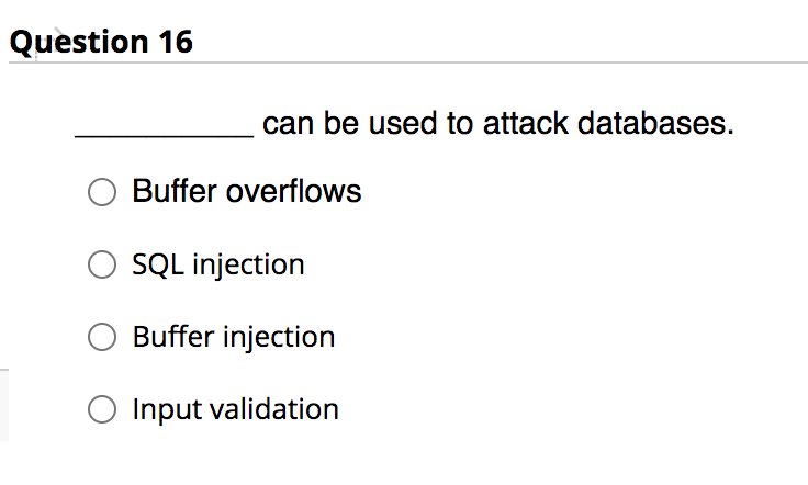 Solved Question 15 Session hijacking can be performed on all | Chegg.com