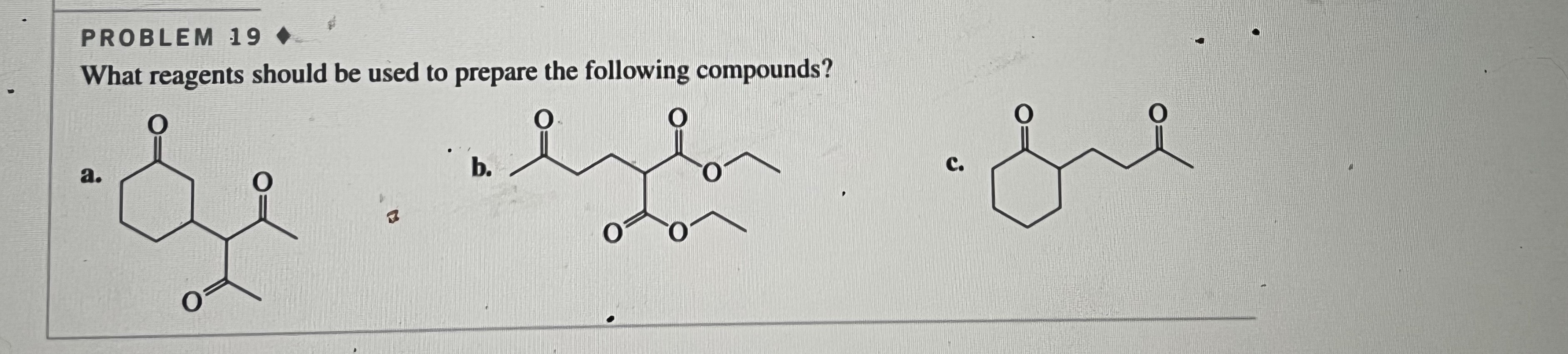 Solved PROBLEM 19 What reagents should be used to prepare | Chegg.com