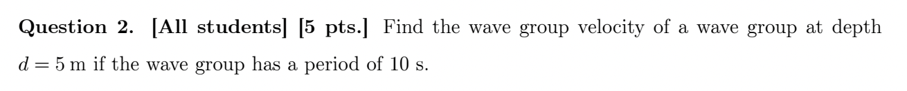 Solved Question 2. [All students] [5 pts.] Find the wave | Chegg.com