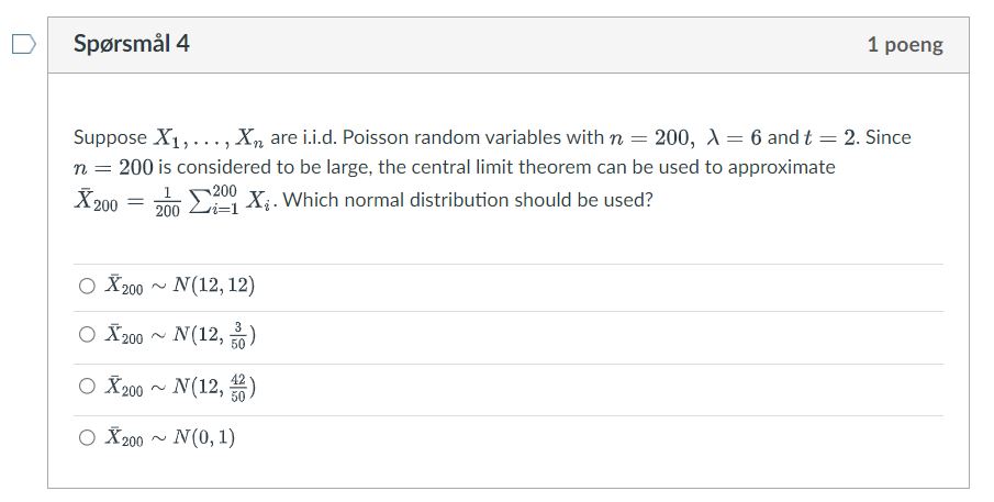 Solved Suppose X1,…,Xn are i.i.d. Poisson random variables | Chegg.com