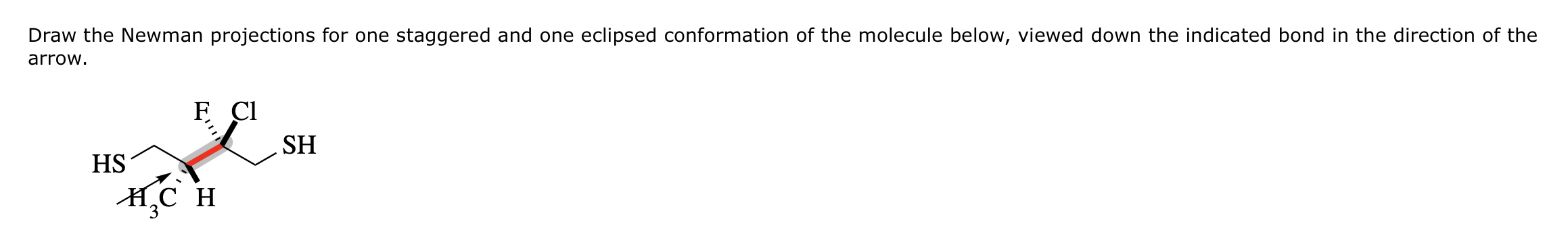 Solved Draw the Newman projections for one staggered and one | Chegg.com