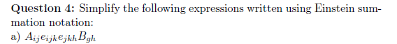 Solved Question 4: Simplify the following expressions | Chegg.com