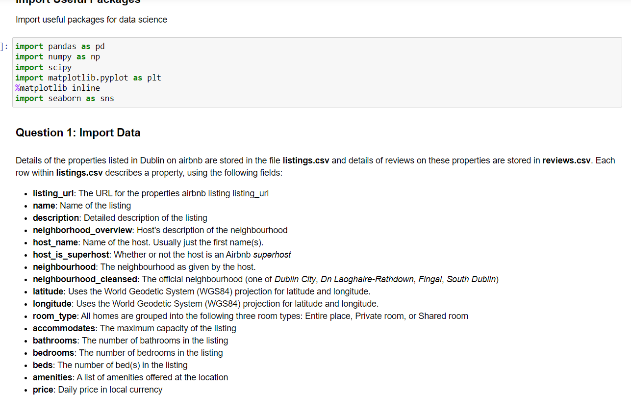Solved Import useful packages for data science import pandas | Chegg.com