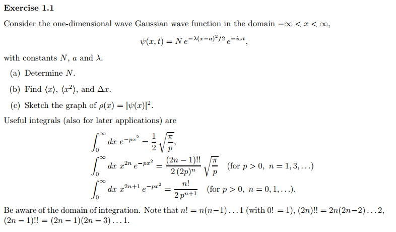 Solved Exercise 11 Consider The One Dimensional Wave 9516