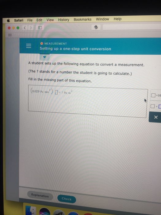 Solved A student sets up the following equation to convert a | Chegg.com