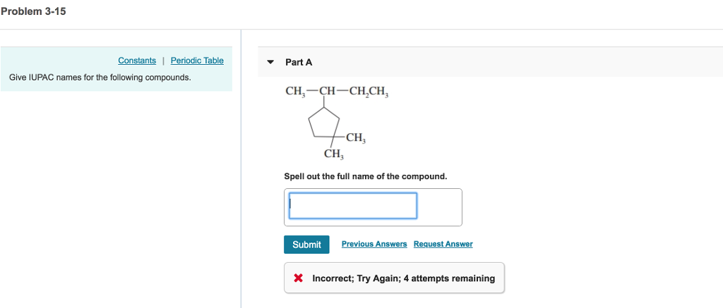 Solved Give IUPAC names for the following compounds. | Chegg.com
