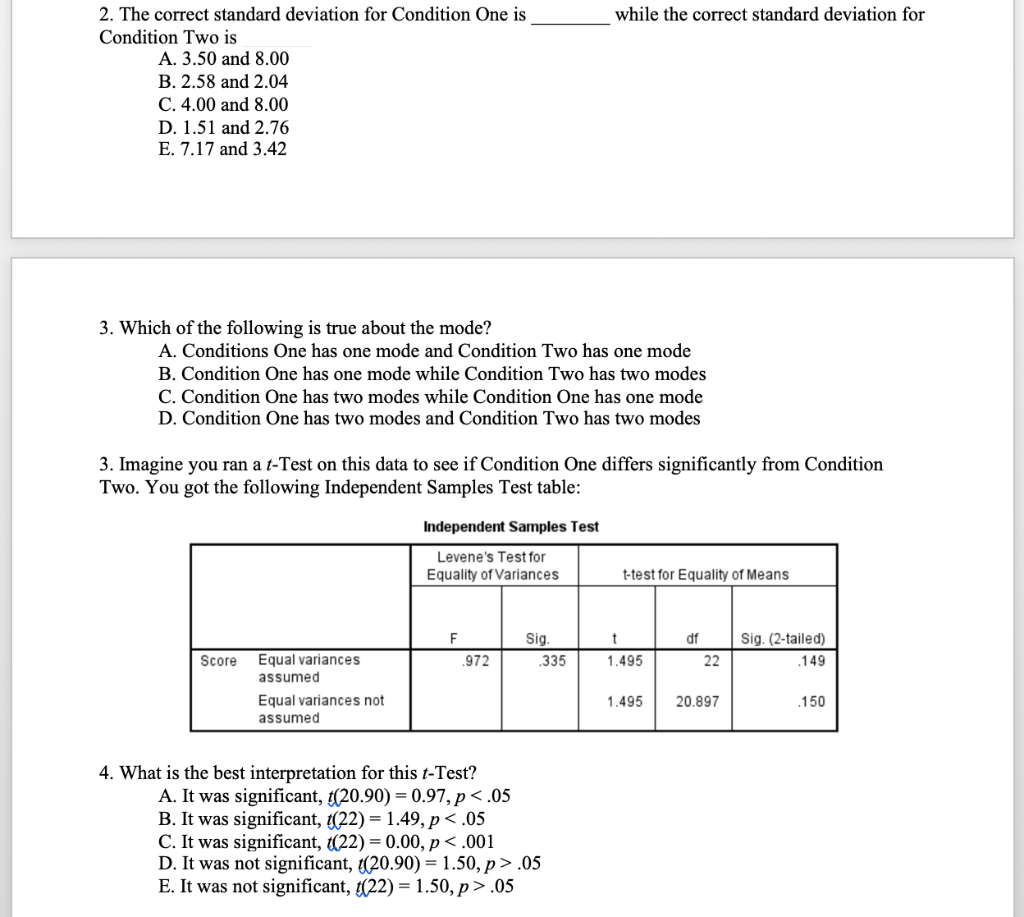 Solved Assignment #4 - Describing Data - Chapter 9 1. For | Chegg.com