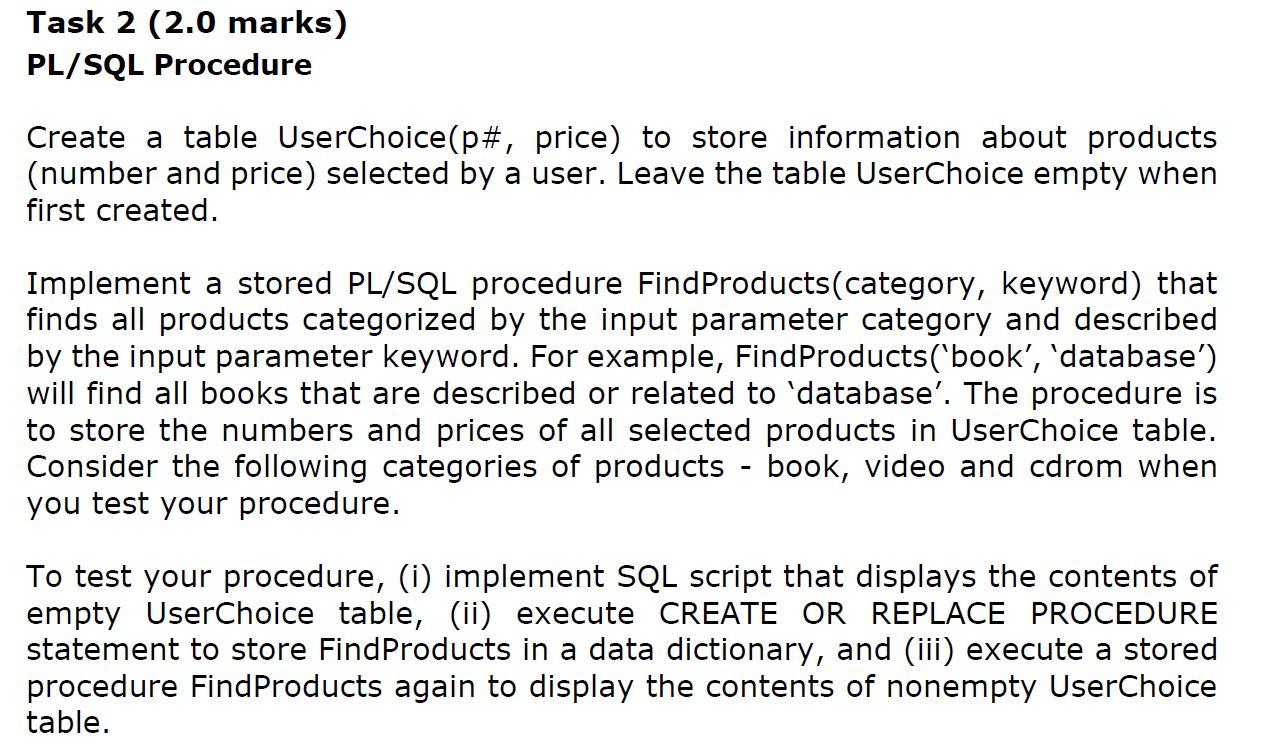 Solved Create the tables CREATE TABLE Product( p# | Chegg.com