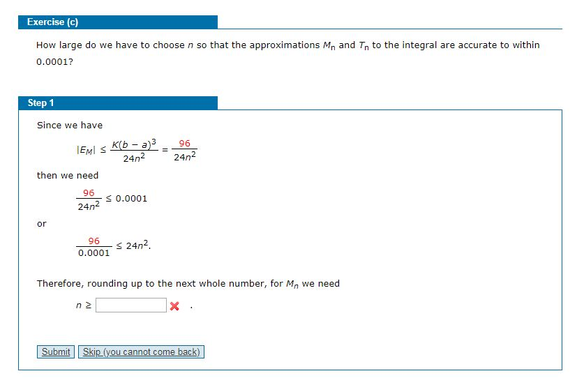 Solved How large do we have to choose n so that the | Chegg.com