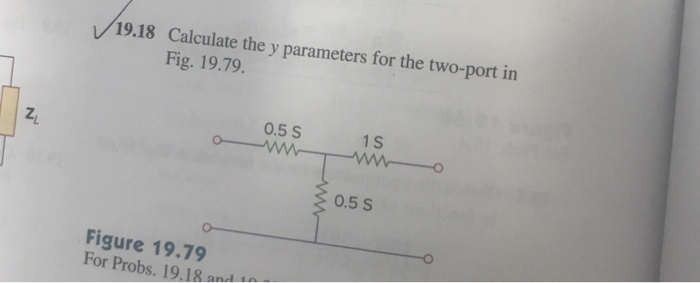 Solved Calculate the y parameters for the two-port in Fig. | Chegg.com