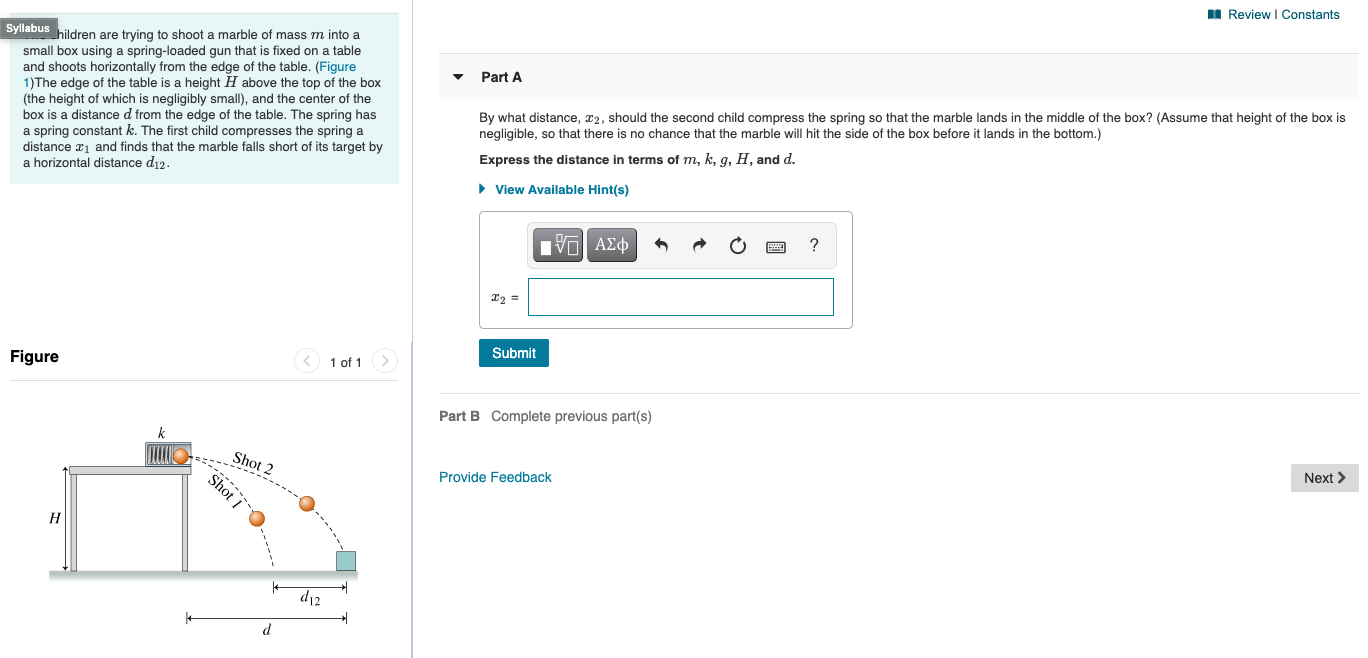Solved Review Constants Part A Syllabus hildren are trying | Chegg.com