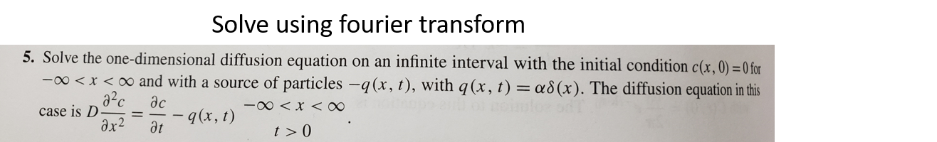 Solved Solve using fourier transform 5. Solve the | Chegg.com Solved Solve using fourier transform 5. Solve the | Chegg.com