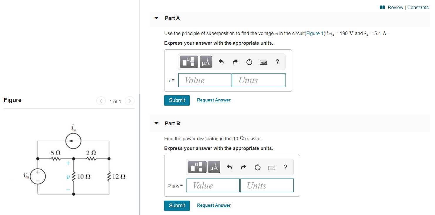 Solved Review | Constants Part A Use the principle of | Chegg.com