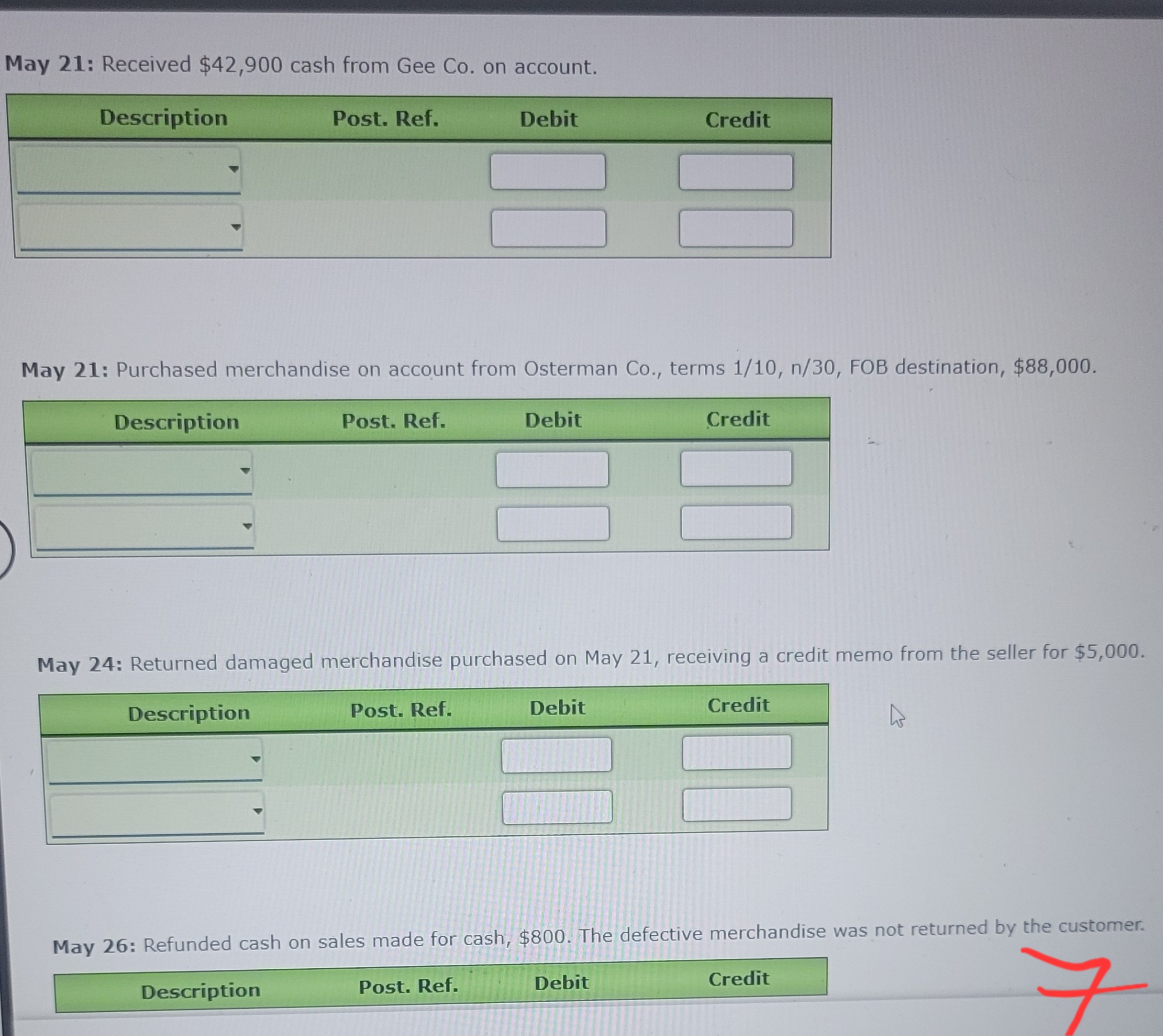 Solved May 30: Received cash from sale of May 20 plus | Chegg.com