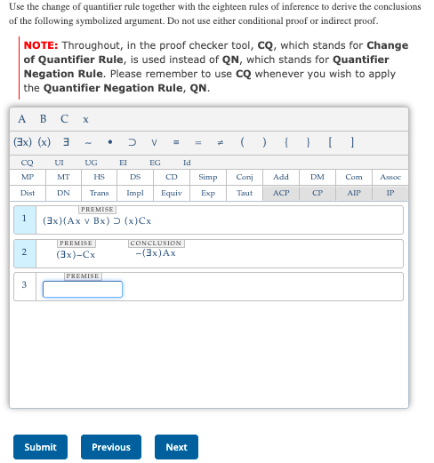 Solved Use the change of quantifier rule together with the | Chegg.com
