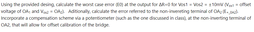 Solved Using the provided desing, calculate the worst case | Chegg.com