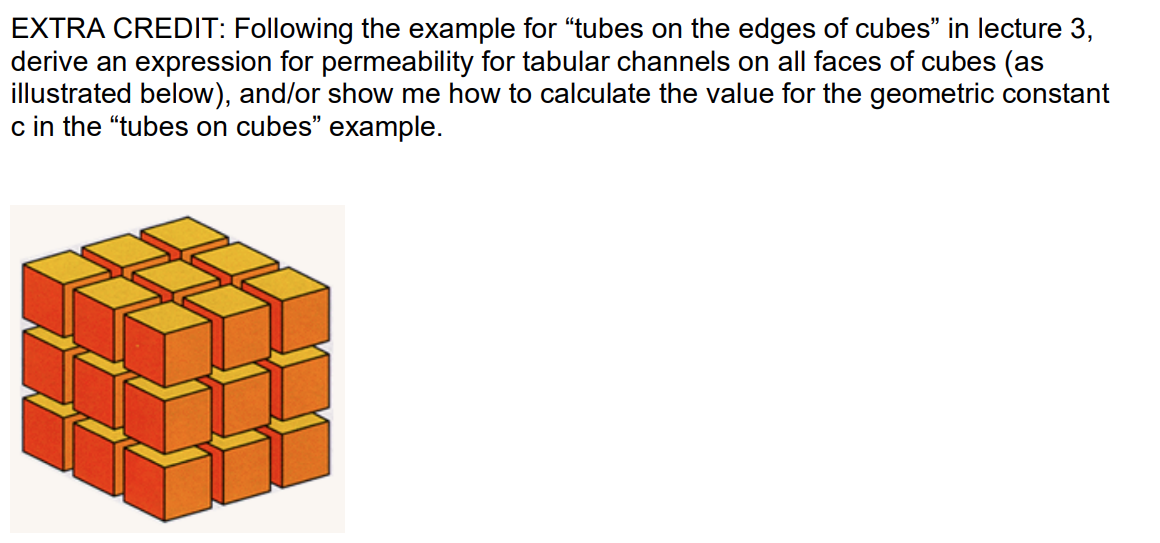 Solved EXTRA CREDIT: Following the example for "tubes on the | Chegg.com