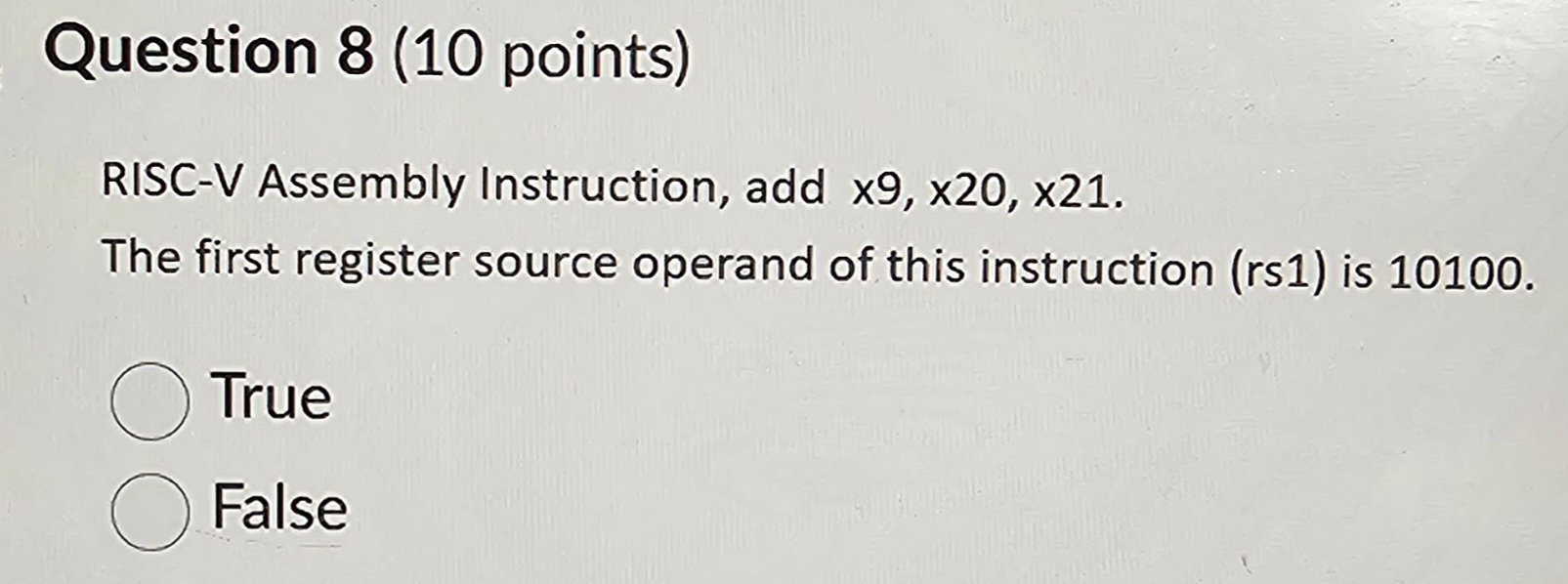 Solved RISC-V Assembly Instruction, add ×9,×20,×21. The | Chegg.com