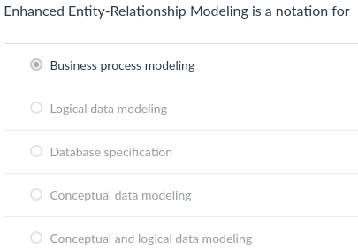 Solved Enhanced Entity-Relationship Modeling is a notation | Chegg.com