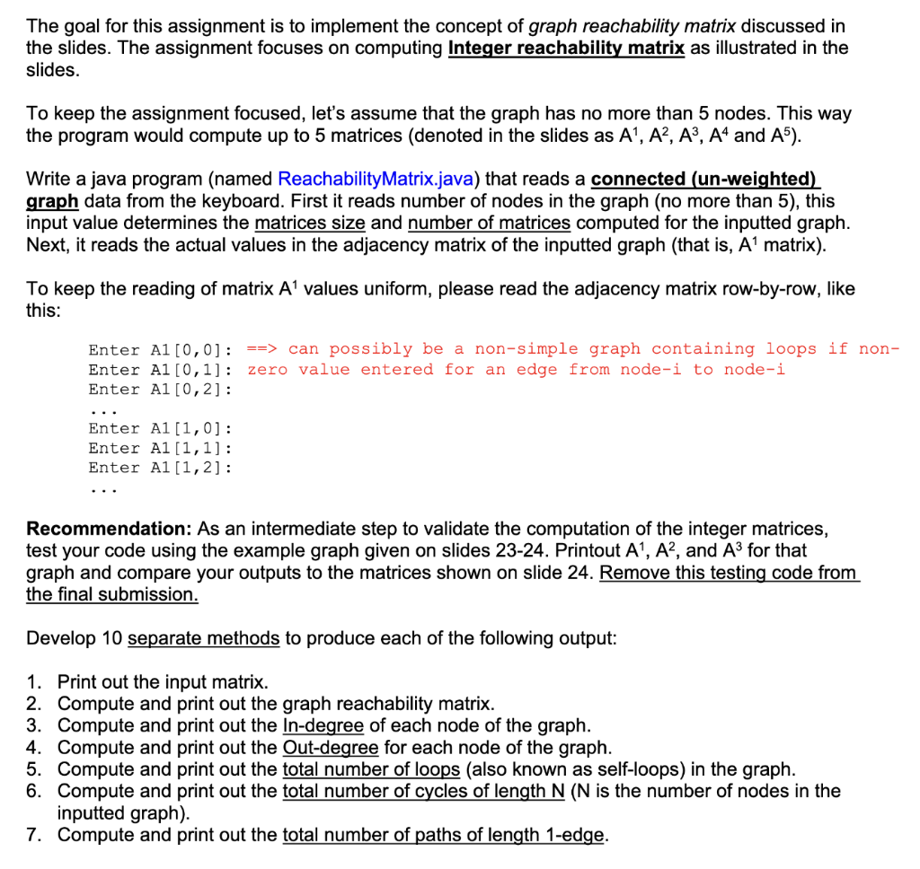 The goal for this assignment is to implement the | Chegg.com