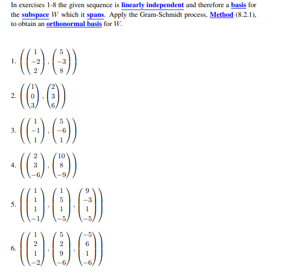 Solved In exercises 1-8 the given sequence is linearly | Chegg.com