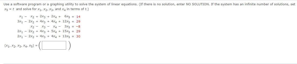 Solved Use a software program or a graphing utility to solve | Chegg.com