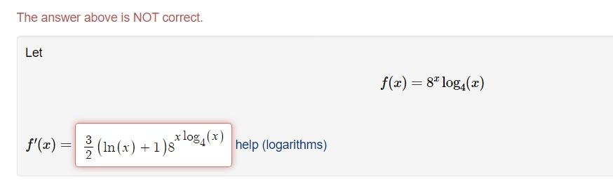 Solved Use Iogarithmic differentiation to find f′(x) if | Chegg.com