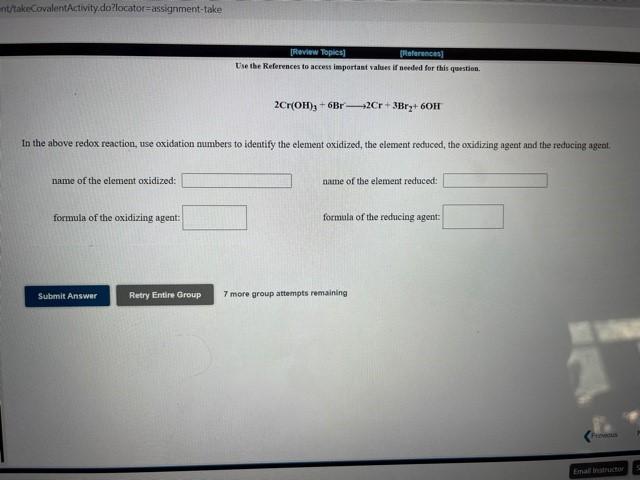 Solved [Review Topics [References) Use the References to | Chegg.com