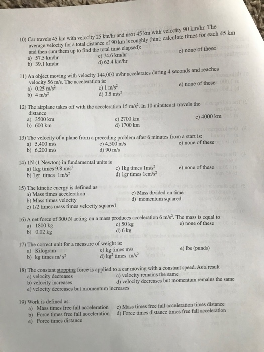Solved Choose the best answer and mark it on your answer | Chegg.com