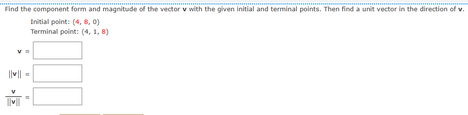 Solved Find the component form and magnitude of the vector | Chegg.com