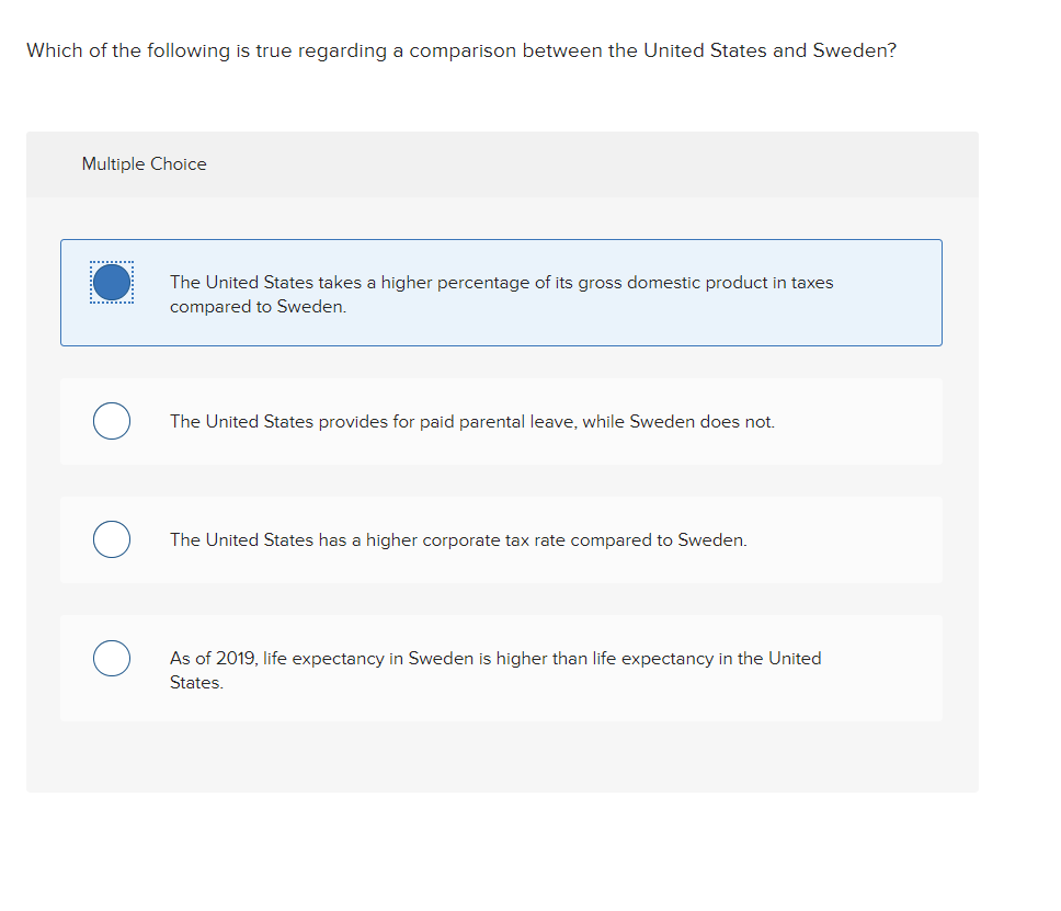 Solved Which of the following is true regarding a comparison | Chegg.com
