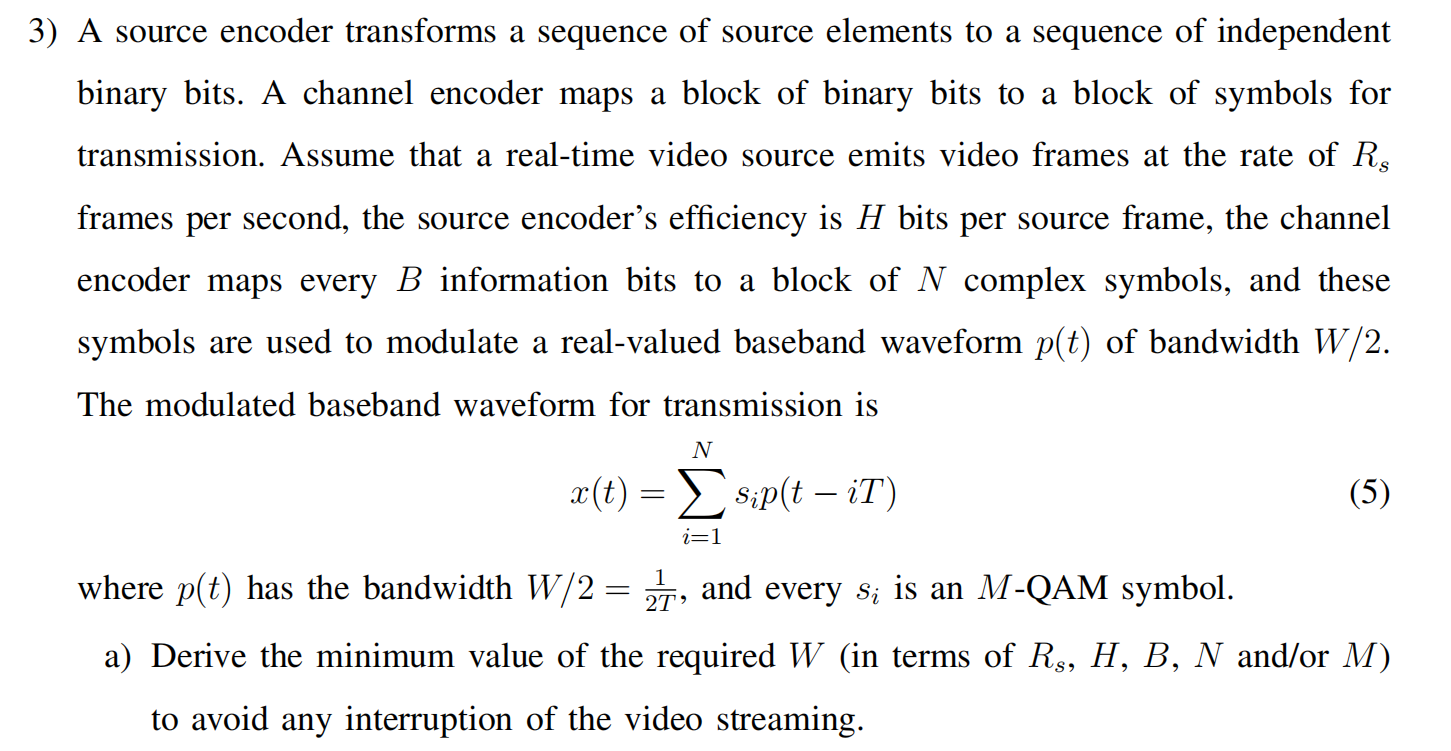 Solved 3 A Source Encoder Transforms A Sequence Of Source