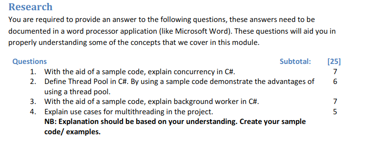Solved Research You are required to provide an answer to the | Chegg.com