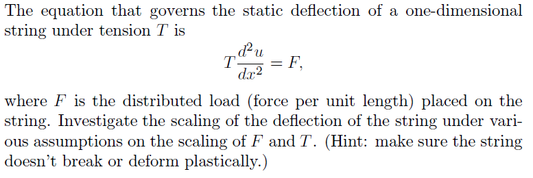 Solved The equation that governs the static deflection of a | Chegg.com