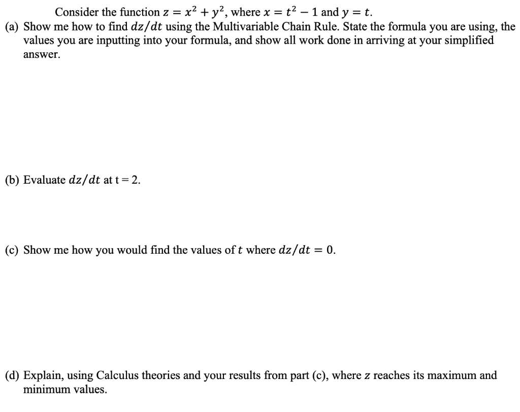 Solved Please show me how to do part a - d step by step so I | Chegg.com