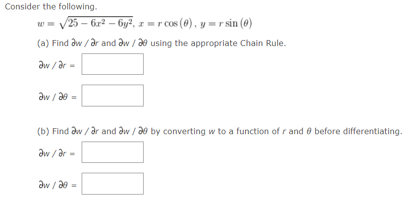 Solved Consider the following. | Chegg.com