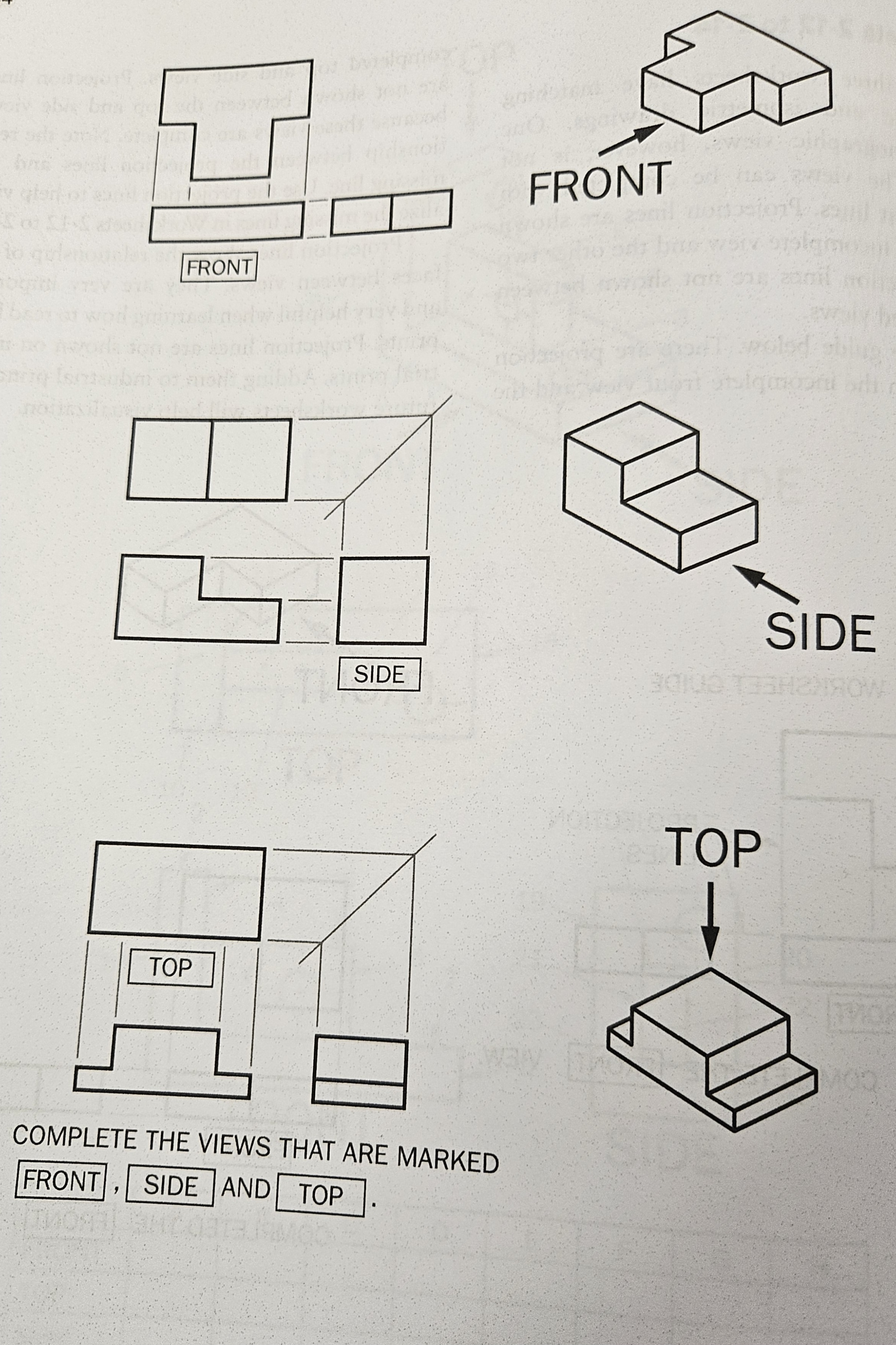 One of the orthographic views, however, is not | Chegg.com