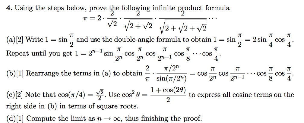 Solved 4. Using the steps below, prove the following | Chegg.com