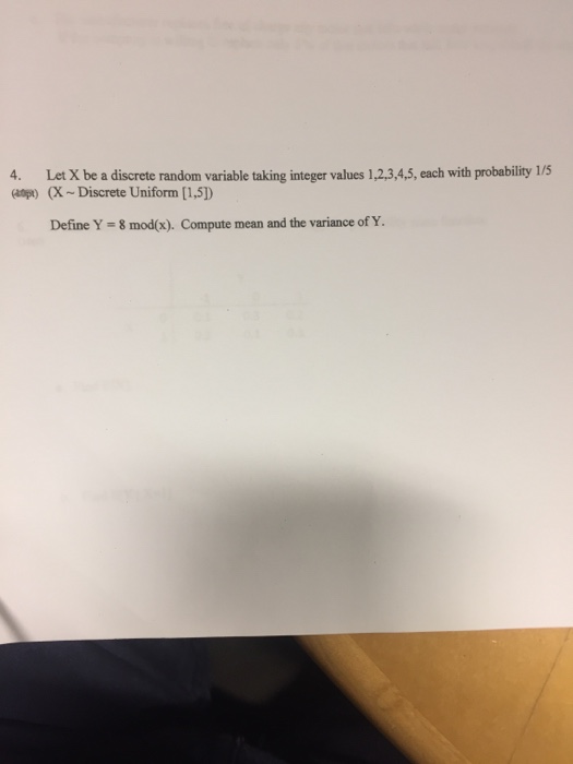 Solved Let X Be A Discrete Random Variable Taking Integer 8567
