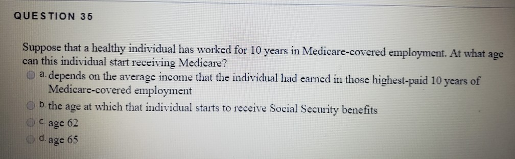 Solved QUESTION 35 Suppose that a healthy individual has | Chegg.com