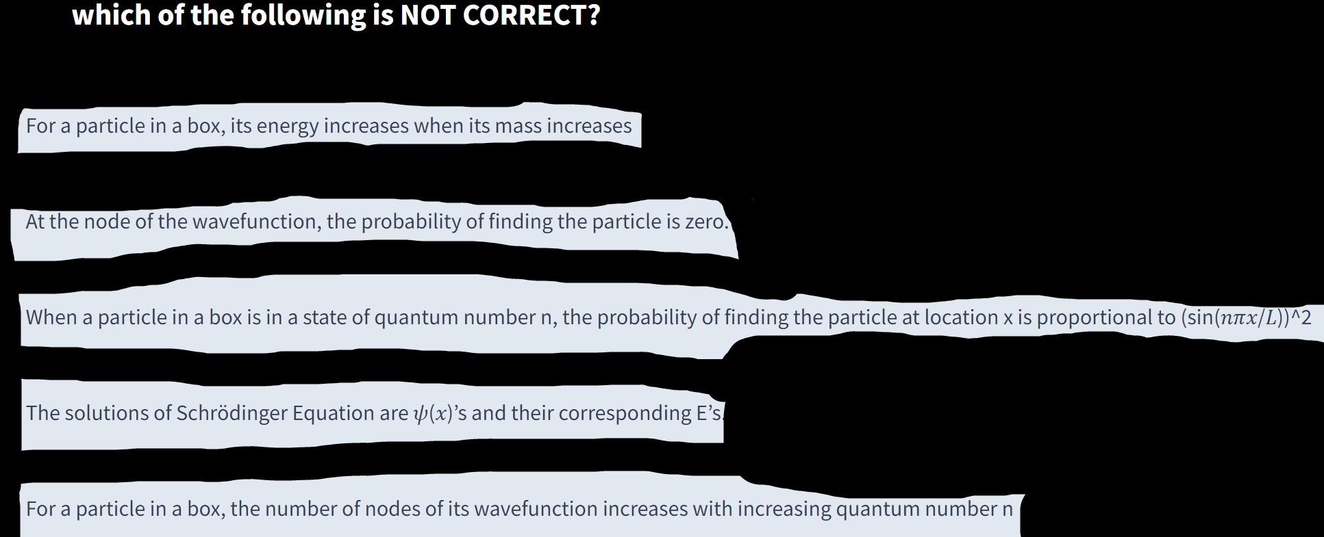 Solved For A Particle In A Box Its Energy Is Quantized For