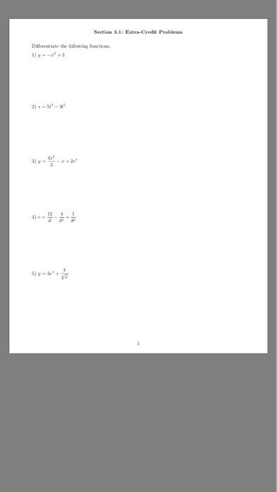 Solved Differentiate The Following Functions Y X 2 3