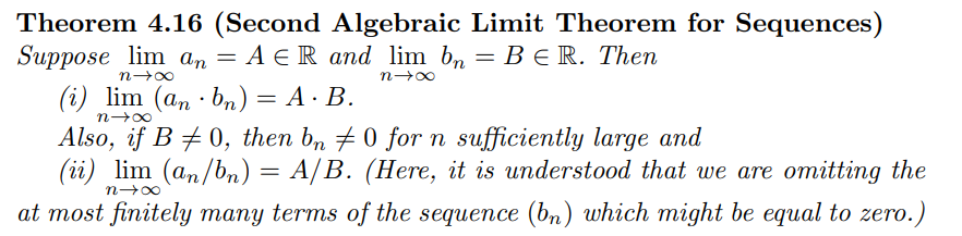 Solved Exercise 4.24 Prove Part (ii) of the Second Algebraic | Chegg.com