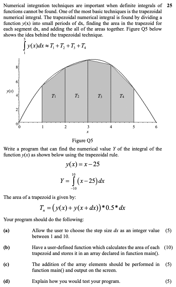 Solved Numerical integration techniques are important when | Chegg.com