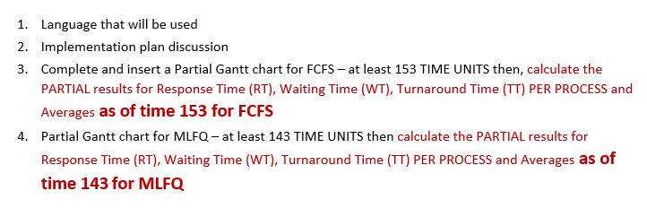 Please do the CPU Scheduler Problem in Problems 3 and | Chegg.com